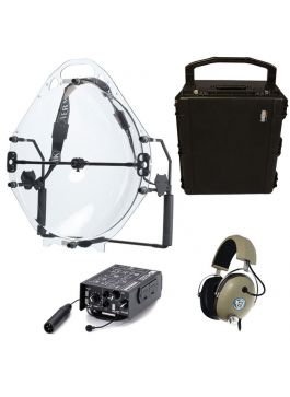 Kit Tático Microfone Parabólica Profissional 200M MIK