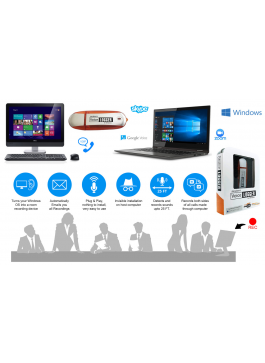 Gravador Espião ativado por voz oculto para computadores com sistema ...